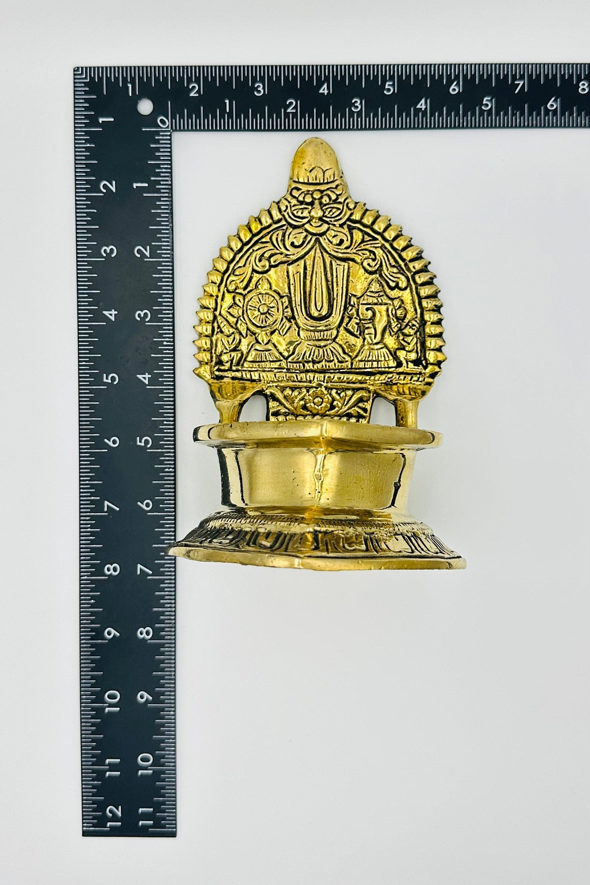 Pure Brass Shanku Chakram & Namam Diya | SwadeshSouq | UAE ...